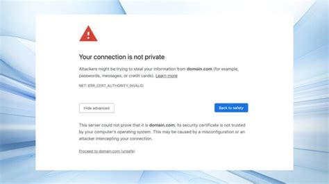 troubleshooting server could not verify security certificate ⇢