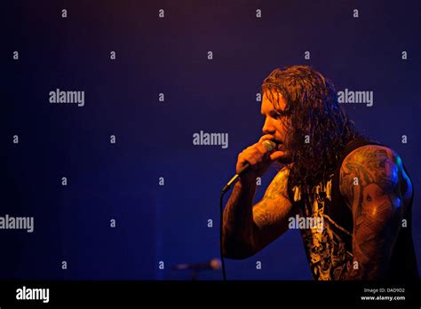 Tim Lambesis Singer Of Death Metal Band As I Lay Dying Performs A Concert At Lka Longhorn In