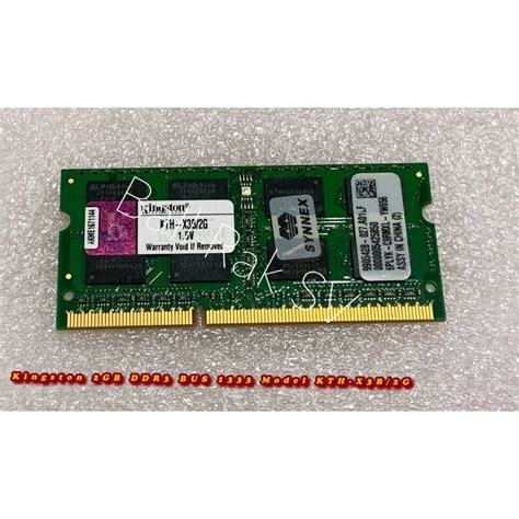Ram Notebook Kingston 2gb Ddr3 1333 ประกัน Synnex ตลอดชีพ ส่งไว