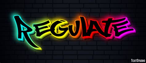 Regulate Text Effect And Logo Design Word