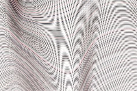 Abstract Conceptual Geometric Line Curve And Wave Pattern Effect Canvas Shape And Creative