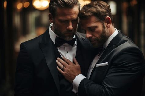 Premium Ai Image Happy Male Couple Nontraditional Orientation Gay