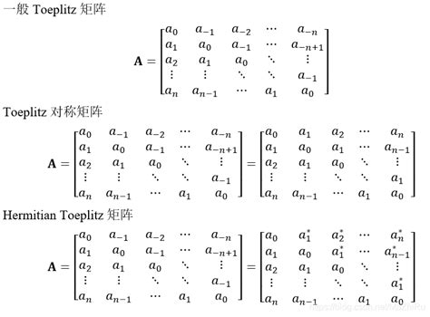 Levinson Durbin算法原理推导（hermitian Toeplitz矩阵，包括实数和复数情况）hermitian