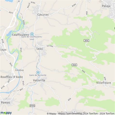 Plattegrond Leuc Kaart Van Leuc En Praktische Info