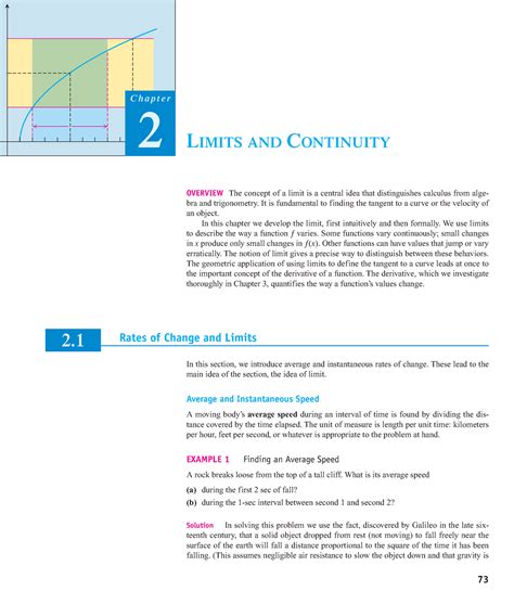Calculus Limits And Continuity Overview The Concept Of A Limit Is A Central Idea That