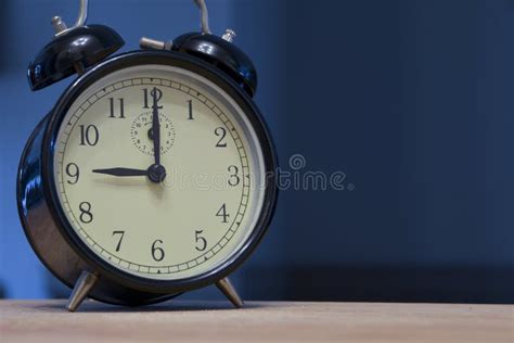 Vintage And Retro Analogue Alarm Clock Indicating That It S Nine O