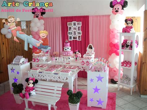 Decoração Festa Infantil Minnie Rosa