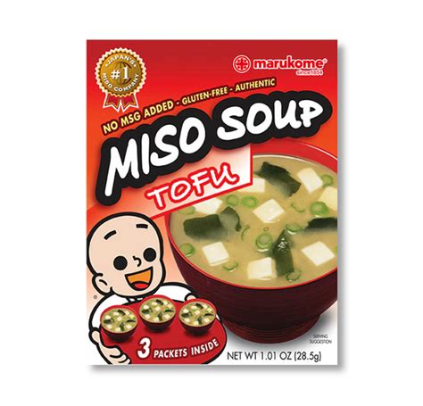 Instant Miso Soup 3 Pack Tofu Marukome