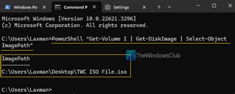 How To Check File Path Of Mounted ISO In Windows