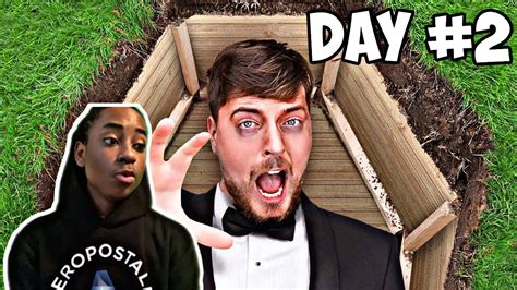 Mrbeast I Spent 50 Hours Buried Alive Reaction Youtube