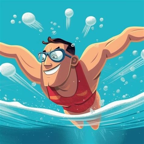 Schwimmen Comic Bilder Kostenloser Download Auf Freepik