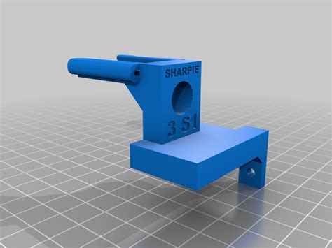 Free Stl File Ender 3 S1 Extruder Mount Sharpie Blender 🧞‍♂️ Obj・3d