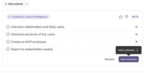 Create Subtasks Automatically With Asana Intelligence Forum Leaders Tips Asana Forum