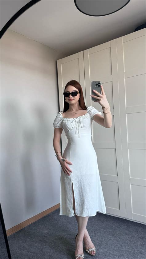 Maria Beyaz Elbise