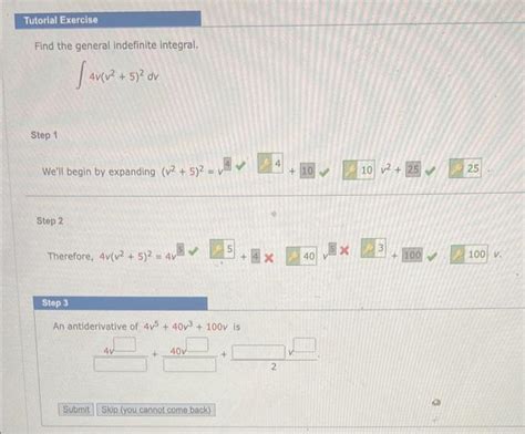 solved tutorial exercise find the general indefinite