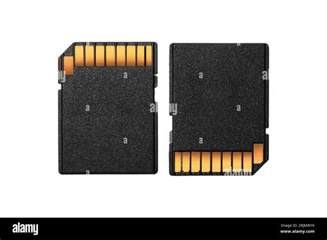 Flash Card Secure Digital Memory Card With Copyspace Isolated On A