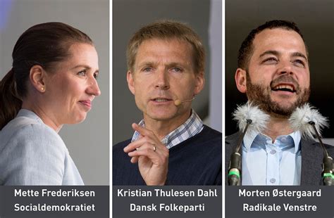 Tre Partiledare Grafikbild Tre Danska Partiledare Mette F Flickr