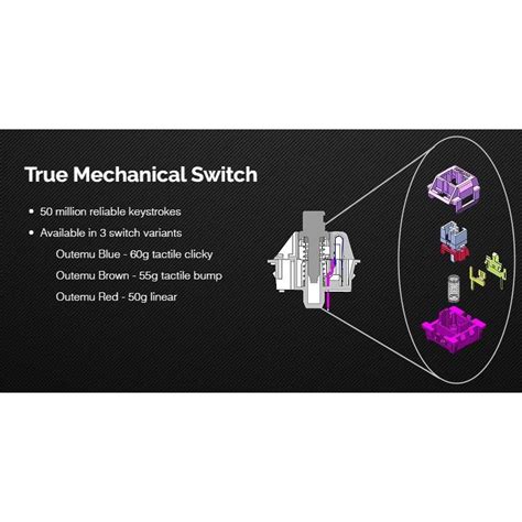 Tecware Phantom 87 RGB Mechanical Keyboard TKL Tenkeyless 87 Key RGB Backlight Computers