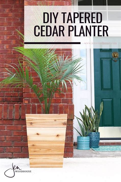 How To Build A DIY Tapered Cedar Planter