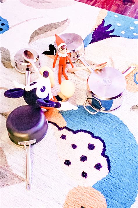 Elf On The Shelf Ideas For Home Pots Pans Band Mom Envy