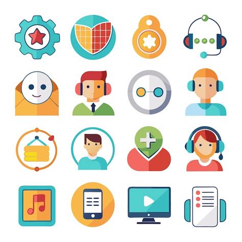 User Interface Icons Set For Website And Mobile App Premium Ai Generated Vector