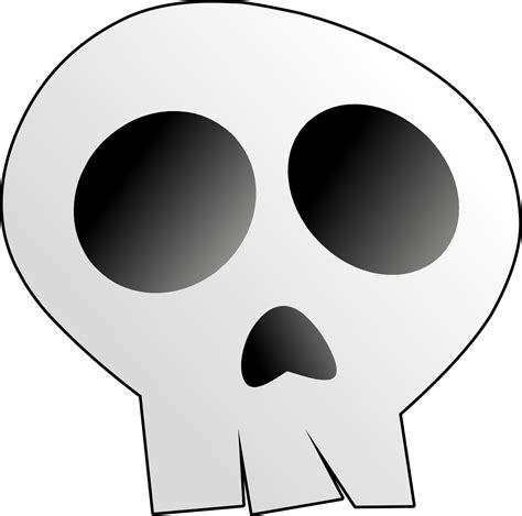 Simple Halloween Skull Cartoon For Logo Icon Symbol Halloween