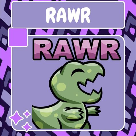 Rawr Emote Twitch Emote Youtube Emote Discord Emote Community Emote