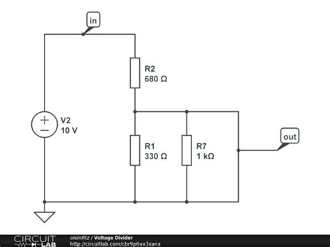 Voltage Divider Circuitlab