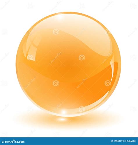 3d Crystal Glass Sphere Stock Vector Illustration Of Future 13383779