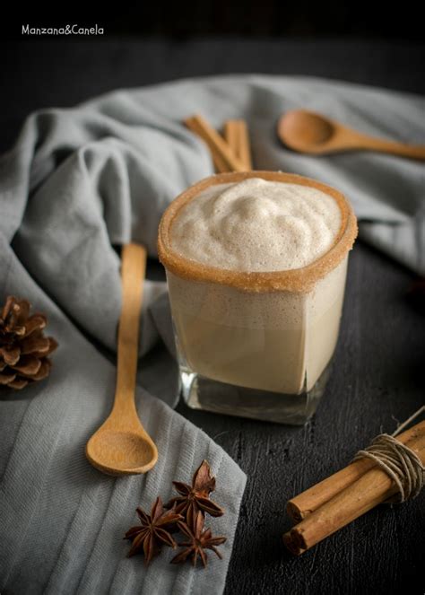 Manzana Canela Eggnog ponche de huevo navideño Receta de Navidad