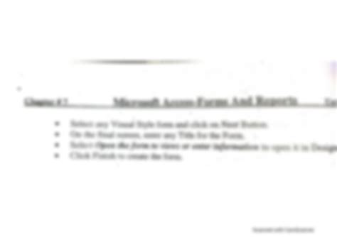 Solution Computer Create Form Using Wizard In Ms Access Studypool