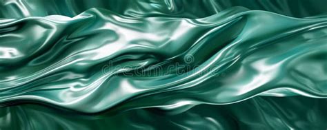 Metallic Hemlock Color Background With A Smooth Reflective Surface Featuring Subtle Flowing