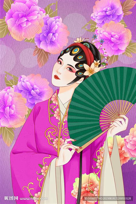 国潮美女高清艺术挂画装饰画设计图 PSD分层素材 PSD分层素材 设计图库 昵图网nipic