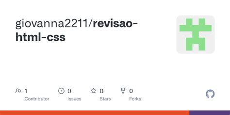 Github Giovanna2211revisao Html Css