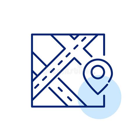 Navigation App Map Locator Pin Pixel Perfect Icon Stock Vector Illustration Of Device Voice