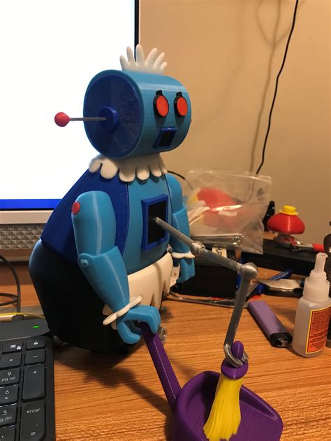 3d Printable Rosie The Robot By Steve Solomon