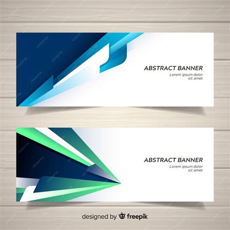 추상적 인 사업 배너 무료 벡터