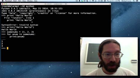 Using Python Interactive Command Interpreter On Raspberry Pi Youtube