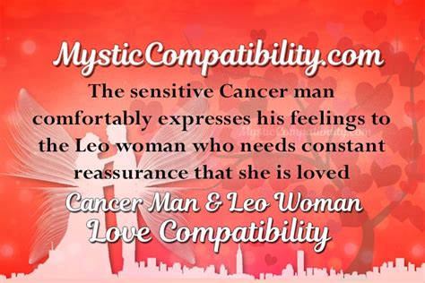 Cancer Man And Leo Woman Relationship Compatibility Cancerwalls