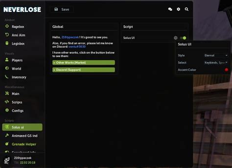 Neverlose Cc Marketplace Script Solus Ui [source] [50 Off]