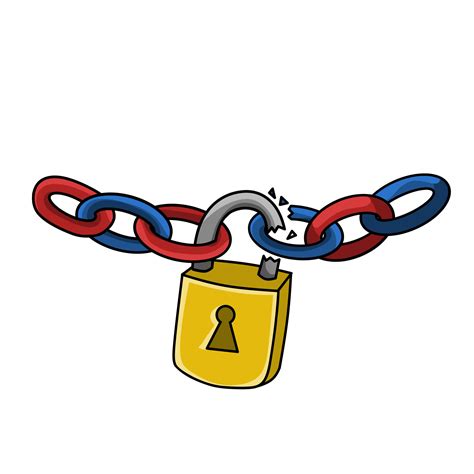 Illustration Vector Of Lock And Chain Perfect For Printetc 10356159