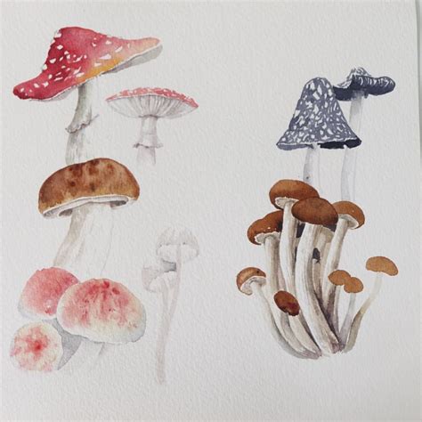 버섯돌이들 더우니 그림이 안그려진다 ㅠㅠ 수채화 수채화그림 수채화그리기 수채화일러스트 그림 그리고봄
