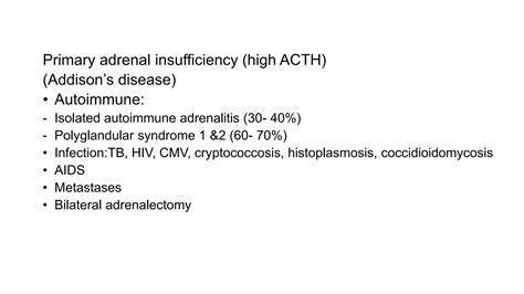 Adrenal Gland Diseases Cushing Syndrome Addison Disease And
