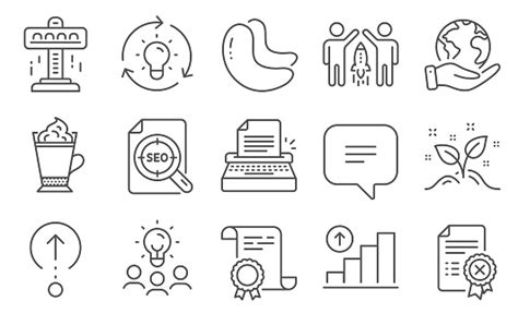 Seo 파일 스 와이프 업 그래프 차트와 같은 비즈니스 아이콘 집합입니다 벡터 기사 출판에 대한 스톡 벡터 아트 및 기타 이미지 기사 출판 머그 메달 Istock