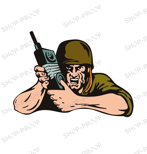 Soldier Radio Royalty Vector Design Shop By Aquadigitizing
