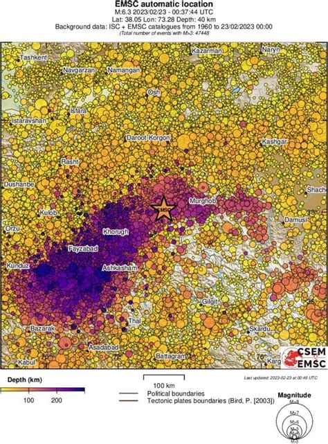 Very Strong And Shallow M6 8 Earthquake Hits Tajikistan The Watchers