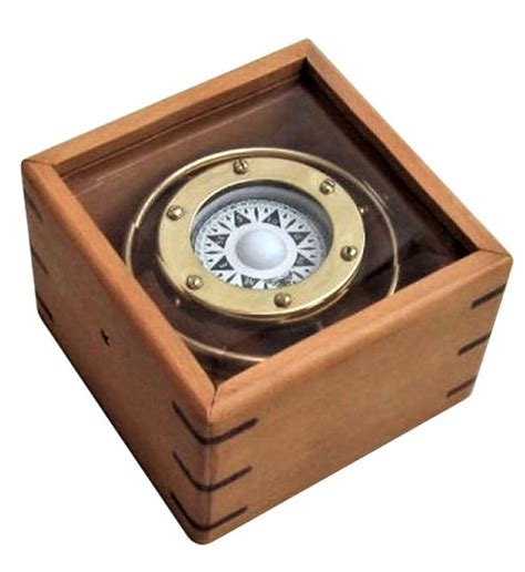 Decorative Nautical Compasses Lifeboat Compasses In Wooden Cases