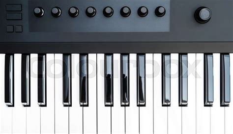 Professional Midi Keyboard Synthesizer With Knobs And Controllers Top