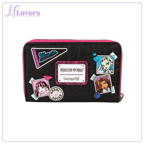 Loungefly Mattel Monster High Crest Zip Around Wallet Lf Lovers