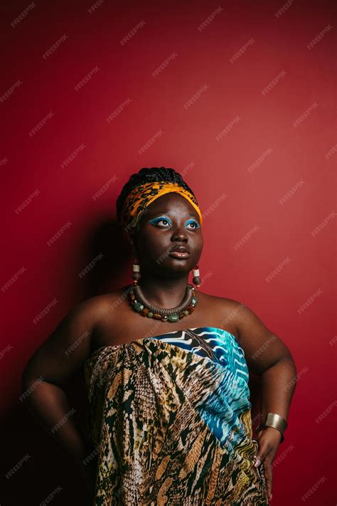 Premium Photo Confident Plus Size African Woman Wearing Traditional